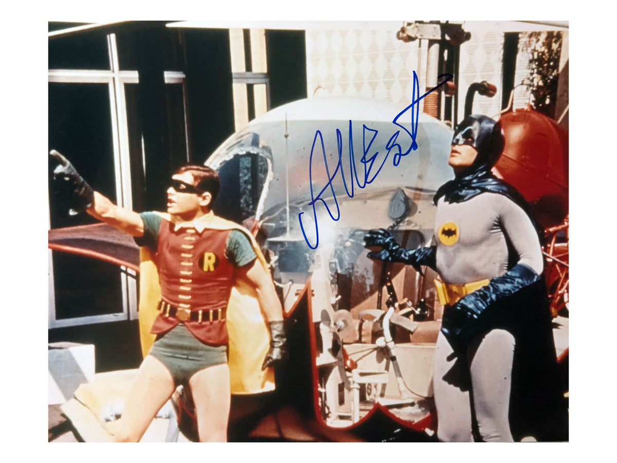 Batman & Robin with Batcopter | Signed by Adam West – Adam West ...